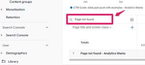 Track and View 404 Errors with Google Analytics 4