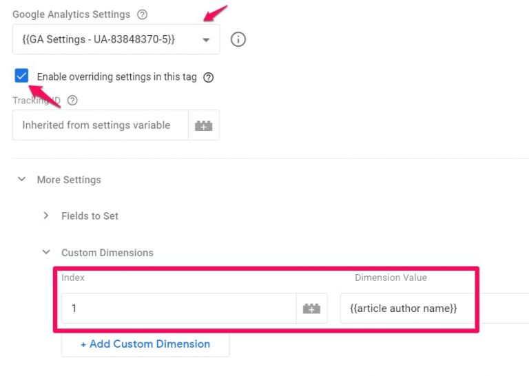Google Analytics Settings Variable in Google Tag Manager - Analytics Mania