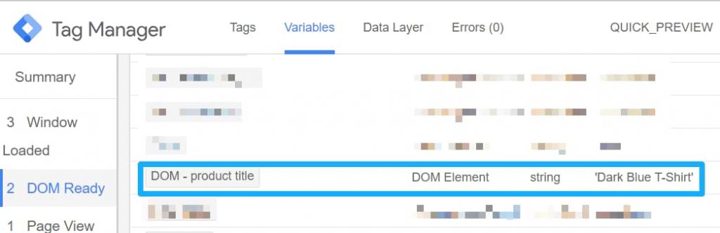 DOM Element variable in Google Tag Manager - Analytics Mania