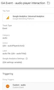 How to Track HTML5 Audio Player with Google Tag Manager and GA
