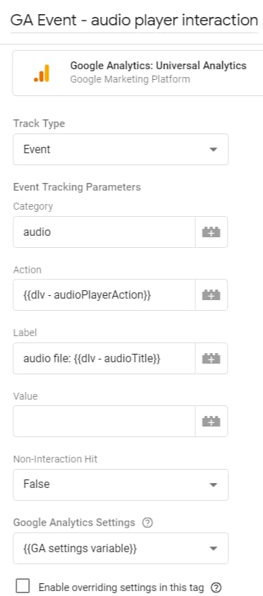How to Track HTML5 Audio Player with Google Tag Manager and GA