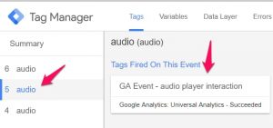 How to Track HTML5 Audio Player with Google Tag Manager and GA