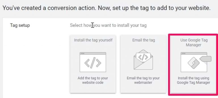 No option to use Google Tag Manager with Google Ads Conversion?