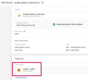 How to Track HTML5 Audio Player with Google Tag Manager and GA