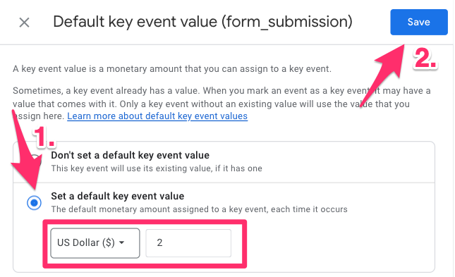 Key Events with Google Analytics 4 (previously known as Conversions)
