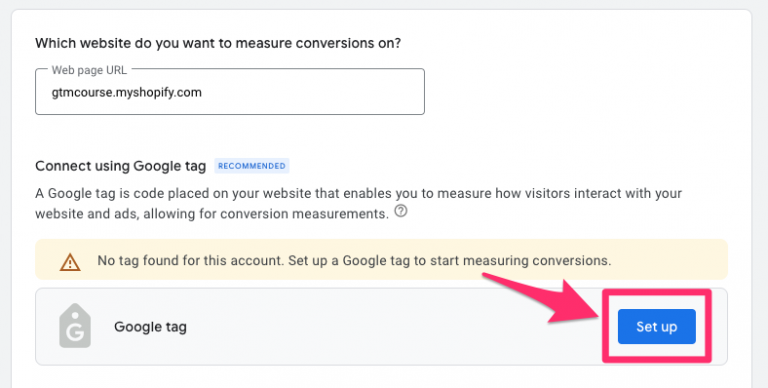 Google Ads Conversion Tracking with Google Tag Manager